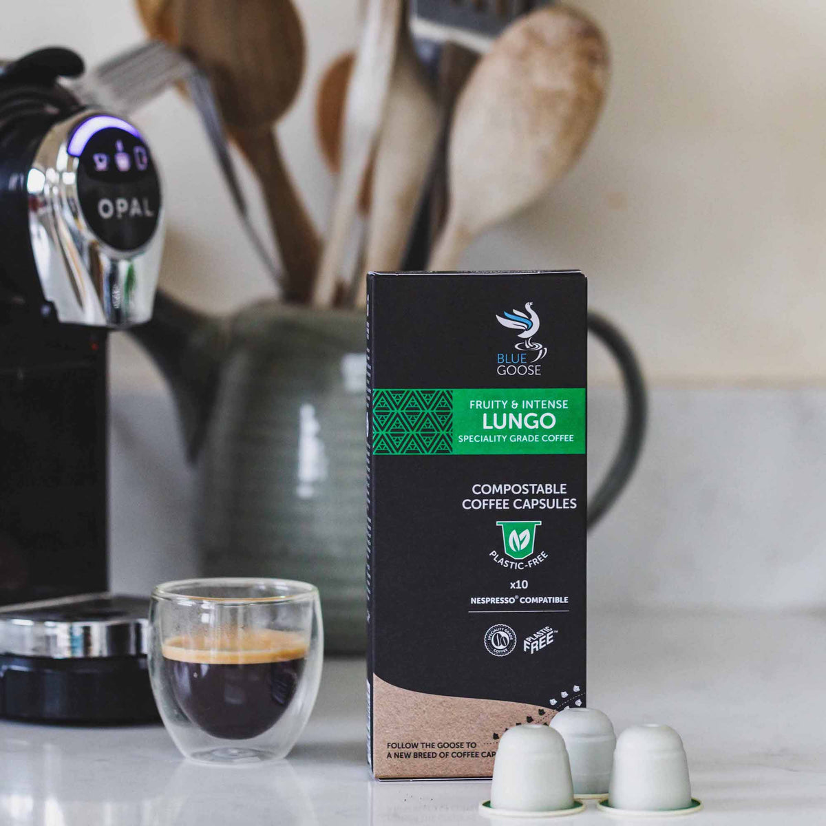 Wholesale - Lungo Eco Coffee Pod Cartons - SRP Case – Blue Goose Coffee